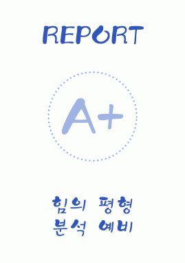 [건국대학교 A+] 힘의 평형 예비 레포트 보고서-1페이지