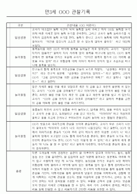 만3세 관찰일지 136Page (모든계절 사용가능 관찰일지)-1페이지