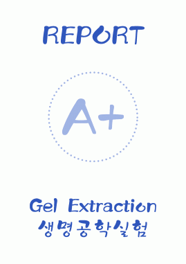 [A+] Gel Extraction예비레포트-1페이지