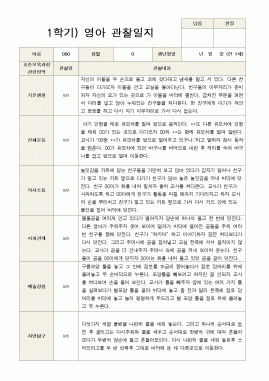 1학기 관찰일지 만 1세 10명-1페이지