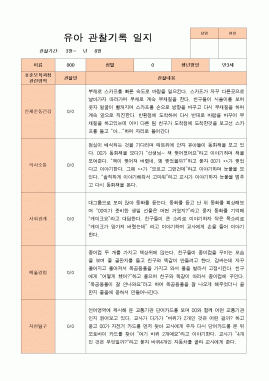 만3세 1년 관찰일지 39페이지-1페이지