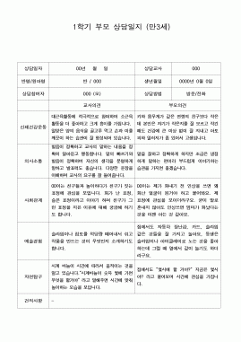 1년부모 상담일지 만 3세  10명 20 페이지-1페이지