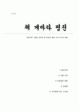 체 게바라 평전 - 격동적인 시대를 살아간 한 인간의 삶과 그의 뜨거운 열정(A+독후감)-1페이지