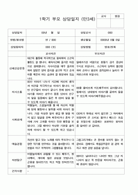 부모 상담일지  만3세  1년  18명 36페이지-1페이지