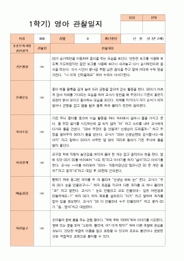 만 2세 1년 영아 관찰일지 9명  18페이지-1페이지