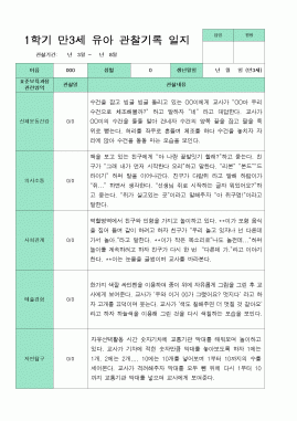 만3세 관찰일지 13명 1년 26페이지-1페이지