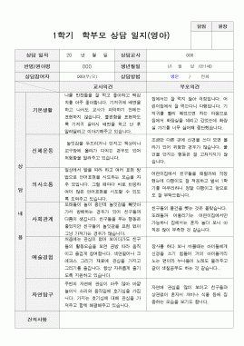 1학기 부모상담일지 만1세 7명-1페이지