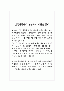 건국신화에서 한민족의 기원을 찾다_1. 수업 중에 언급한 한국의 신화와 관련된 현장, 또는 수목신앙의 현장이나 암석신앙의 현장(전국에 산재해 있는 장승, 서낭당, 당목,솟대, 기지석, 선바위 등) 한 곳을 어디든 직접 다녀온 뒤 그에 대한 자신의 소감과 견해를 정리하기-1페이지