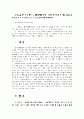 고전소설강독3 삼설기 삼사횡입황천기에 나타난 소지所志의 내용중심으로 춘향전 읽고 가장인상깊은 한 문단선택하여 논하시오0-1페이지