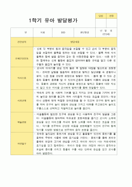 만3세-5세 1학기  유아발달평가 13명-1페이지