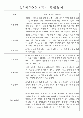 만2세반 20명 평가제 1학기 관찰일지 및 발달평가-1페이지