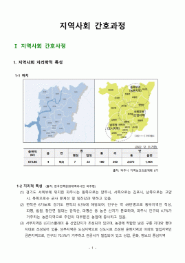 지역사회 간호과정보고서(파주시)-1페이지