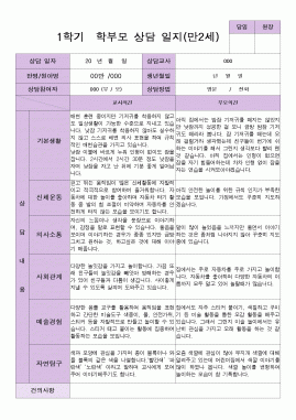 만2세 1학기 부모상담일지 10명-1페이지