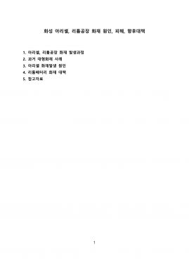 화성 아리셀, 리튬공장 화재 원인, 피해, 향후대책 [아리셀,리튬,리튬화재,리튬배터리]-1페이지