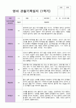 만 2세 1학기 관찰일지 11명 -3-8월 관찰기록내용입니다.-1페이지