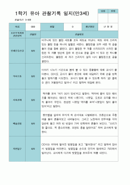 [평가제]만 3세 21명 1학기 관찰일지와 발달평가-1페이지