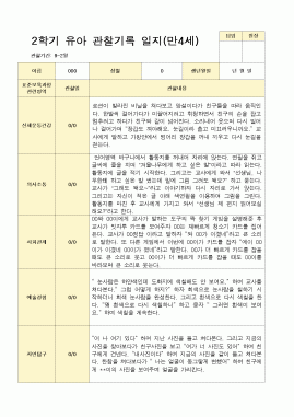 [관찰일지와 발달평가] 만 4세 2학기 17명의 관찰일지와 발달평가-평가제-1페이지