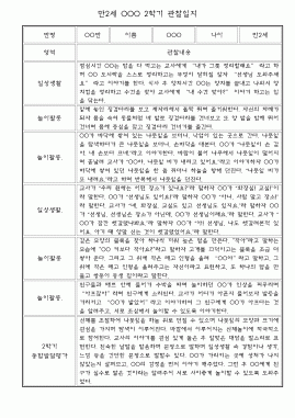 만2세(4세) 2학기 관찰일지 5명 (종합발달평가 첨부)-1페이지