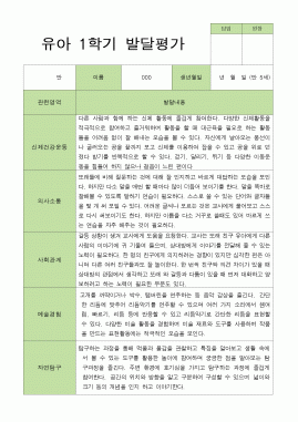 [발달평가] 만 5세 1학기 2학기 발달평가 21명 42페이지-평가제-1페이지