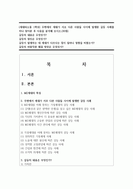 (세대와소통 1학년) 주변에서 세대가 서로 다른 사람들 사이에 발생한 갈등 사례를 하나 찾아본 후 다음을 분석해 보시오.(30점)-1페이지