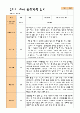 평가제2학기 관찰일지 만 4세 24명-1페이지