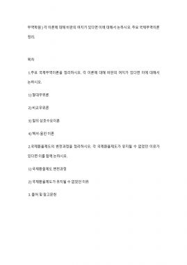 무역학원 ) 각 이론에 대해 비판의 여지가 있다면 이에 대해서 논하시오. 주요 국제무역이론 정리.-1페이지