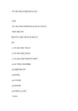 사우스웨스트항공 마케팅전략과 STP분석-1페이지