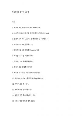 예술과인성 협주곡 감상평-1페이지