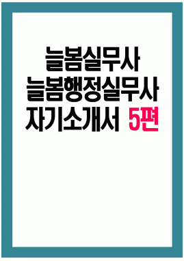 늘봄실무사 자소서 5편 모음) 늘봄실무사 자기소개서 5편 모음 최종합격 늘봄실무사 주요경력 및 직무수행계획 지원동기 늘봄행정실무사 자소서 늘봄행정실무사 자기소개서-1페이지