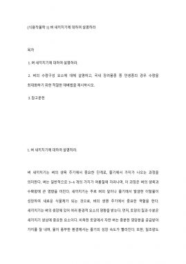 (식용작물학1) 벼 새끼치기에 대하여 설명하라 (3)-1페이지