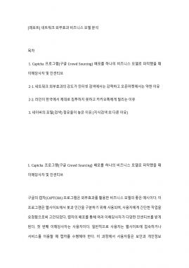 [레포트] 네트워크 외부효과 비즈니스 모델 분석-1페이지