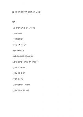 [모성,아동간호학] 전자 태아 감시기 A+자료-1페이지