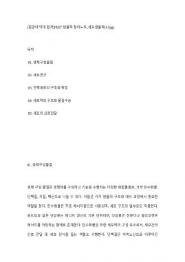 [중앙대 약대 합격]PEET 생물학 정리노트_세포생물학(63pg)-1페이지