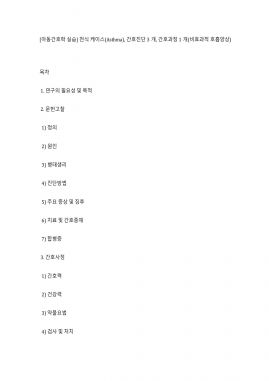 [아동간호학 실습] 천식 케이스(Asthma), 간호진단 3개, 간호과정 1개(비효과적 호흡양상)-1페이지