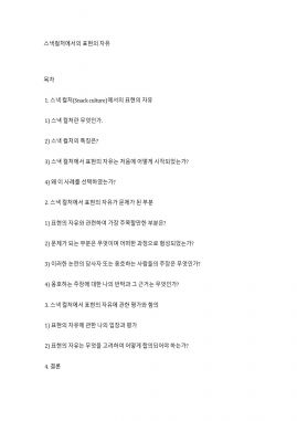 스낵컬처에서의 표현의 자유-1페이지