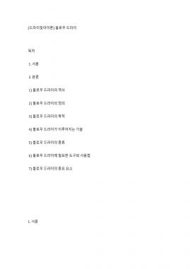 (드라이및아이론) 블로우 드라이-1페이지