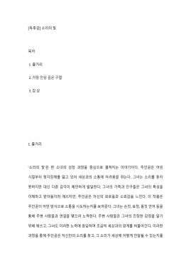 [독후감] 소리의 빛-1페이지