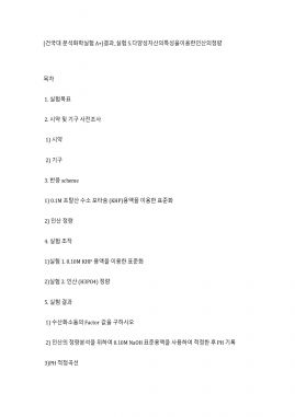 [건국대 분석화학실험 A+]결과_실험5.다양성자산의특성을이용한인산의정량-1페이지