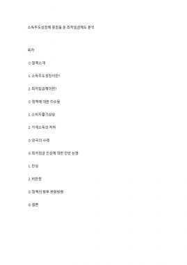 소득주도성장에 중점을 둔 최저임금제도 분석-1페이지