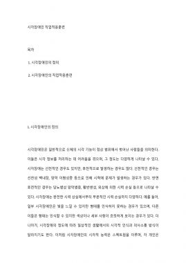 시각장애인 직업적응훈련-1페이지