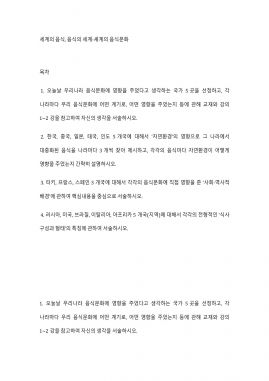 세계의 음식, 음식의 세계-셰계의 음식문화-1페이지