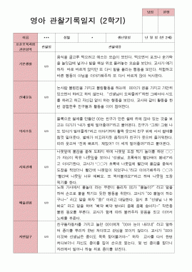 만 2세 2학기 관찰일지 12명 -평가제-1페이지