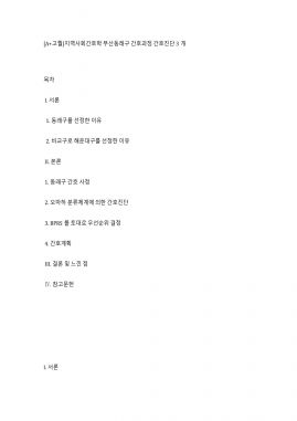 [A+고퀄]지역사회간호학 부산동래구 간호과정 간호진단3개-1페이지