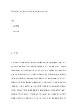 미디어비평 ) 짧은 개인적인 감상문, 짧은 저널리스트식 리뷰-1페이지