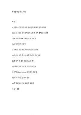 조세정책 평가와 과제-1페이지