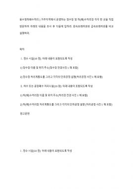 용수및하폐수처리 ) 거주지역에서 운영하는 정수장 및 하(폐)수처리장 각각 한 곳을 직접 방문하여 아래의 내용을 조사 후 다음에 답하라. 완속모래여과와 급속모래여과를 비교 설명하라.-1페이지