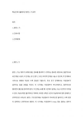 핵심간호시뮬레이션 분만1기 요약-1페이지