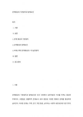 관계형성의 기본원칙과 방해요인 (1)-1페이지