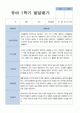 평가제 만 5세 24명 1학기 2학기 발달평가-평가제-1페이지