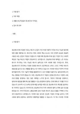 [경남에너지자기소개서] 경남에너지자소서,경남에너지합격자기소개서,경남에너지합격자소서,경남에너지공채자기소개서,경남에너지채용자소서-1페이지